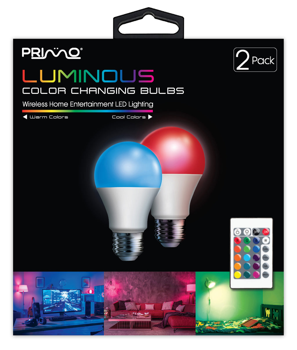 Luminous Color Changing LED Bulbs – 2-Pack MSDCUSA